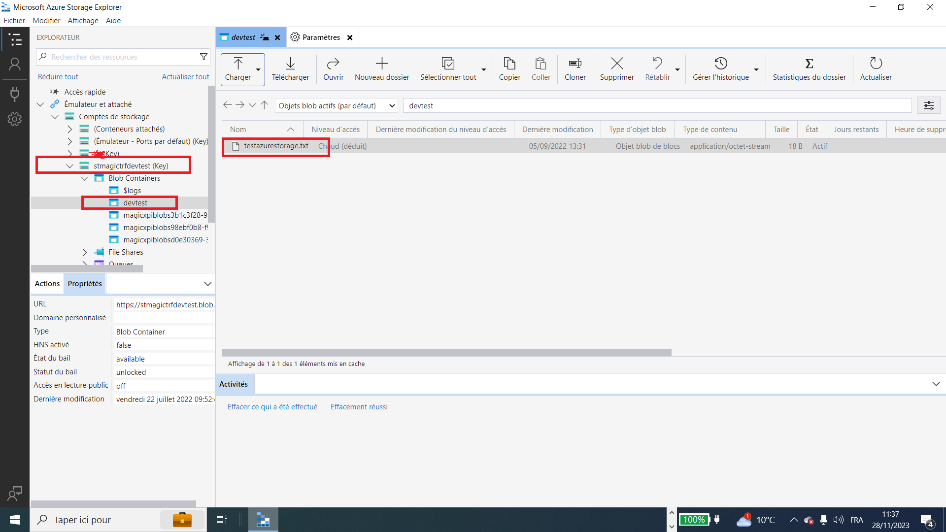Azure Storage – Magic xpi : How to Get the Content list of a Blob ...